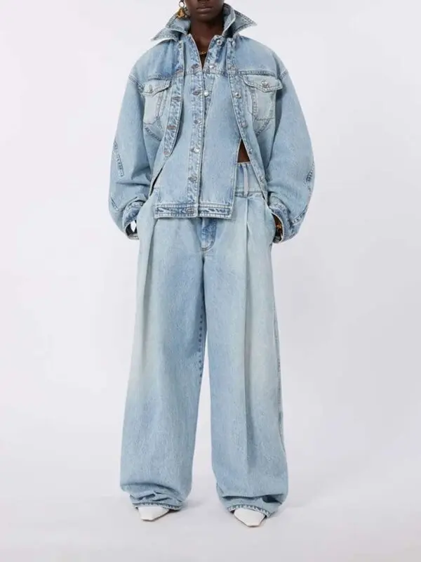 Sportmax Two-piece Denim Jacket Midnight