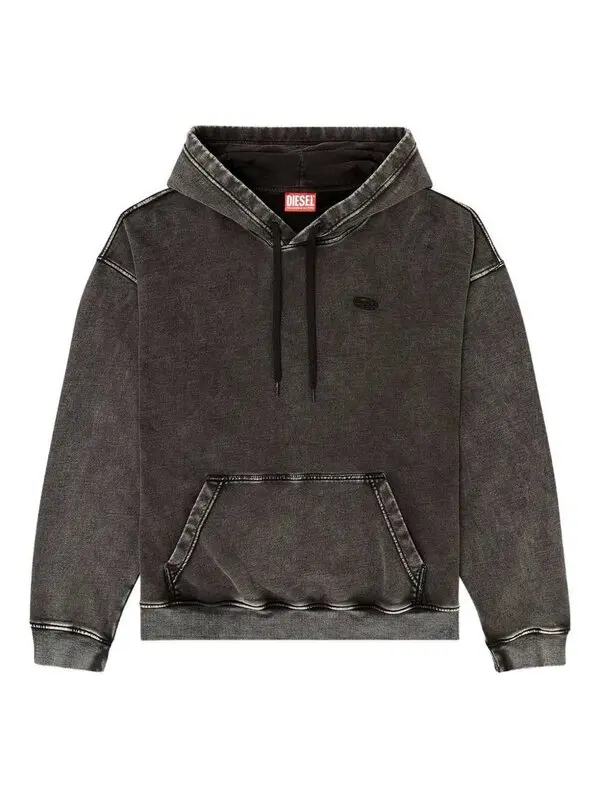 DIESEL® S-boxt-hood-den Hoodie With Drawstring - Grey