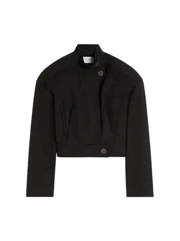 Sportmax Oversized Cotton Bomber Jacket - Black