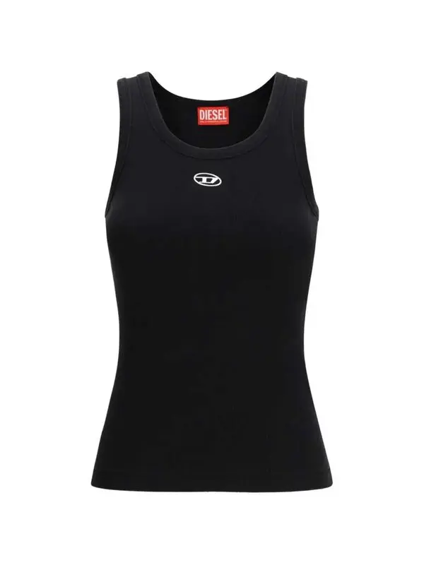 DIESEL® Tank Top With Oval D Logo - Black