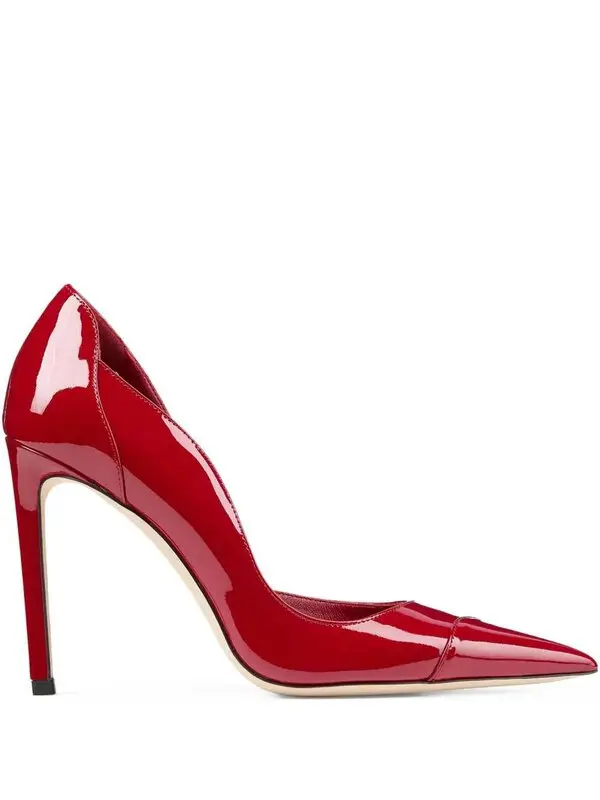 JIMMY CHOO Brigitte Pointed-toe Pumps - Red