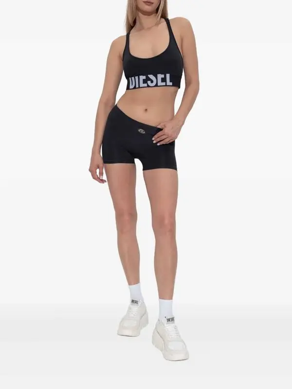 DIESEL® Allison-d-pop Logo Sports Bra - Black
