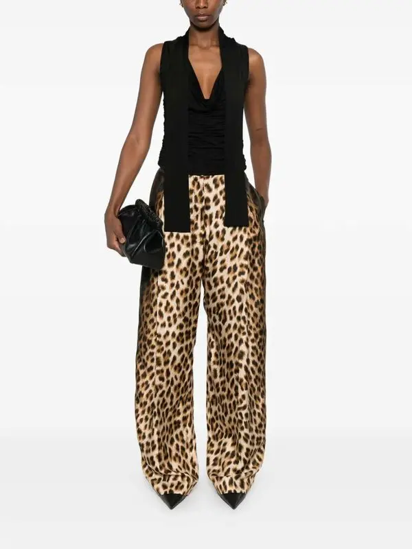 Sportmax Spxoblo Animal Print Pants