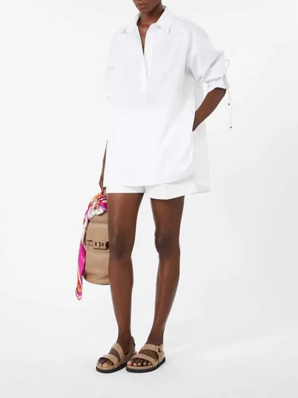 Max Mara Cotton Poplin Blouse Optic