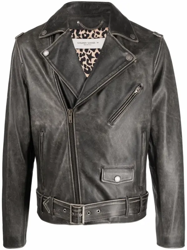 GOLDEN GOOSE Biker Jacket - Black