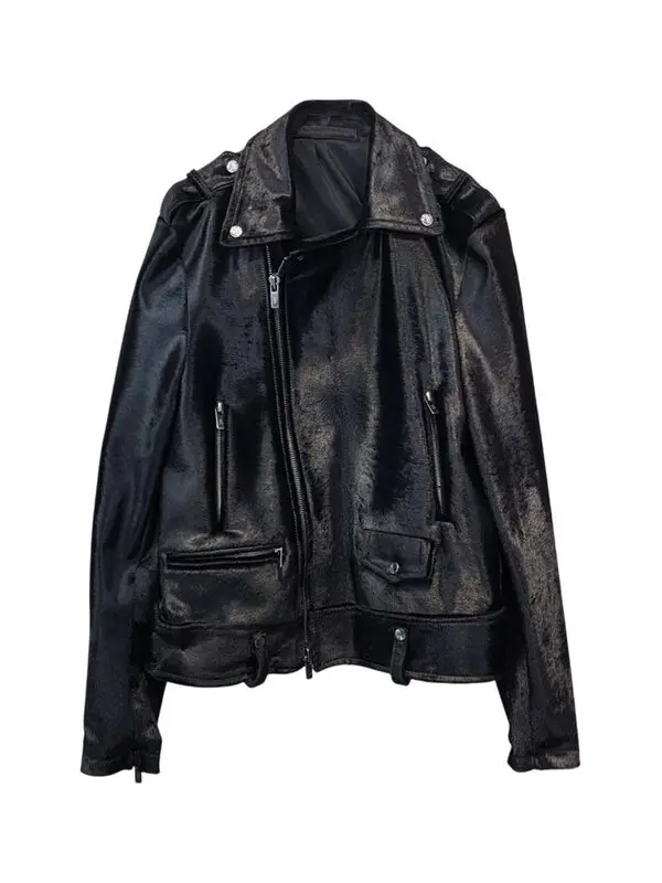 SALVATORE SANTORO Golden Goose Biker Jacket - Black