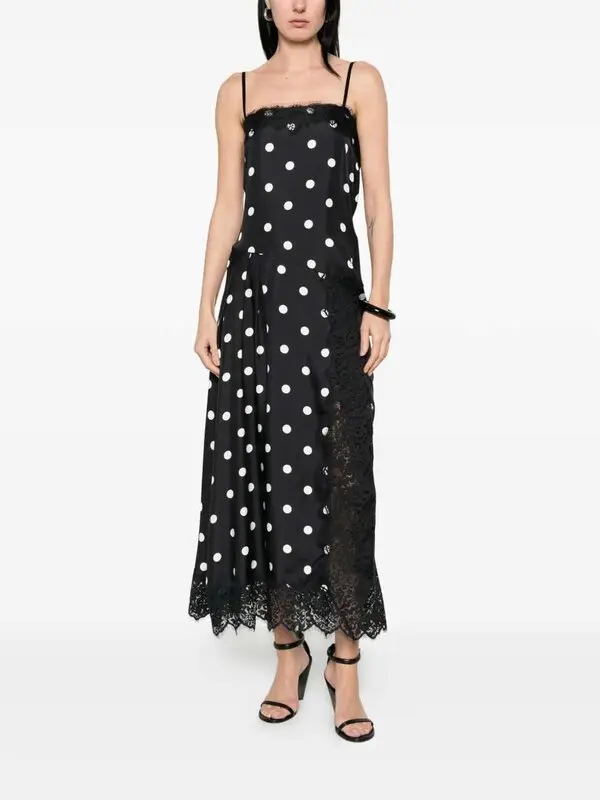 Sportmax Long Polka Dot Dress
