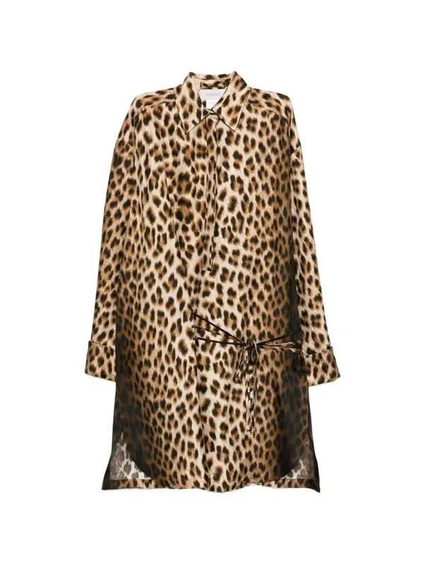 Sportmax Leopard Midi Dress