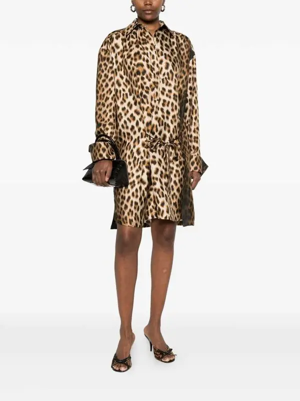 Sportmax Leopard Midi Dress