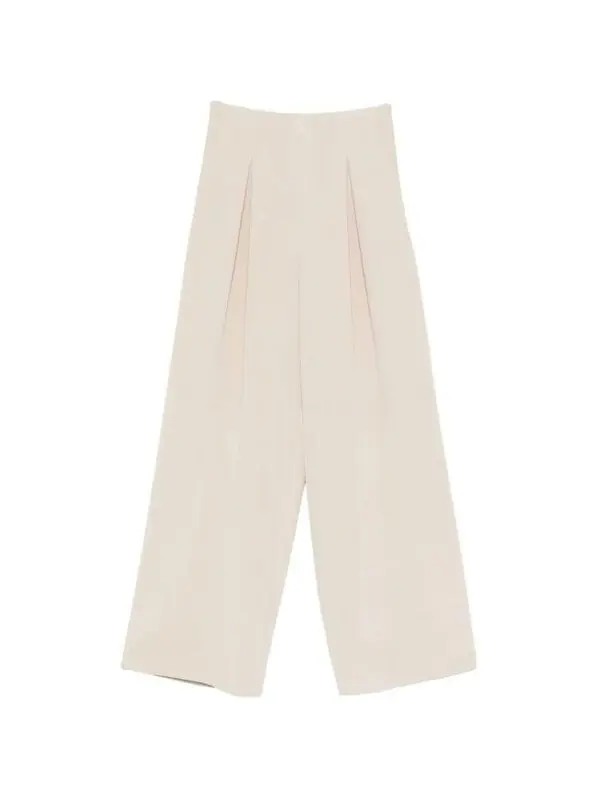 Max Mara Mxppalude Pleated Trousers - Brown