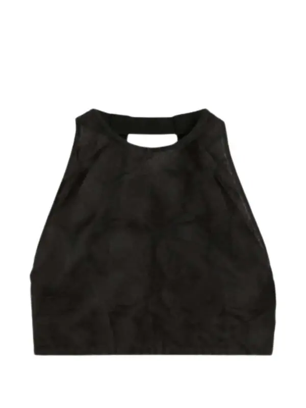 Max Mara Mxsfumetto Crop Top With Cut-out - Black