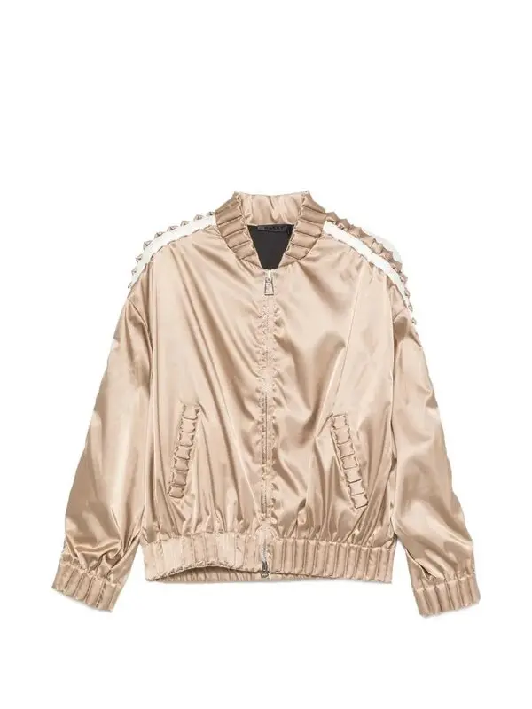 Balmain Quilted Bomber Jacket - Metallic