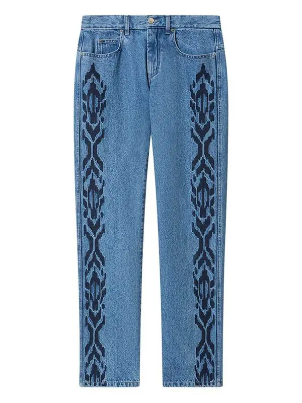 MARANT Lewys Jeans With Embroidery - Blue