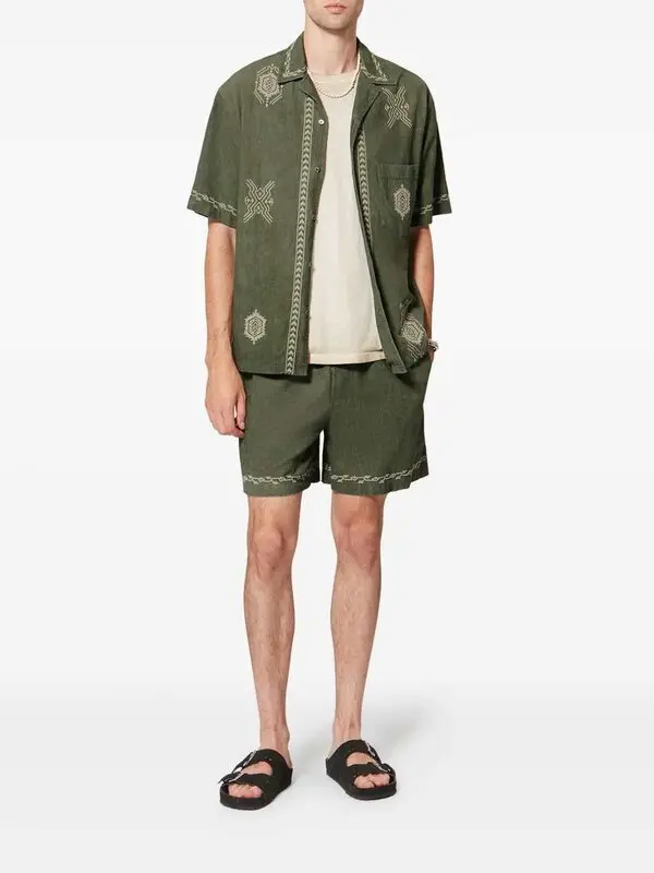 MARANT Embroidered Cotton Shorts