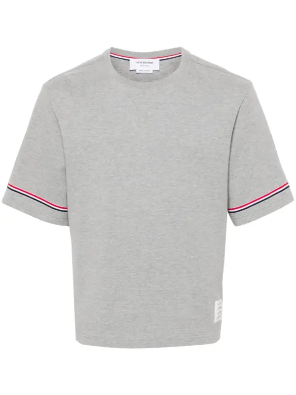 Thom Browne Rwb Stripe T-shirt - Grey