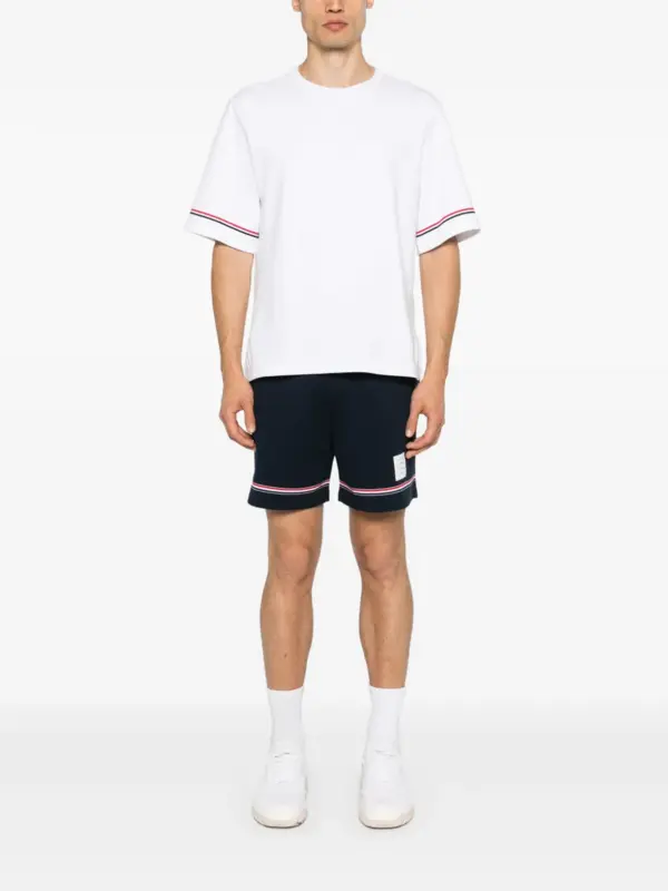 Thom Browne Rwb Stripe T-shirt - White