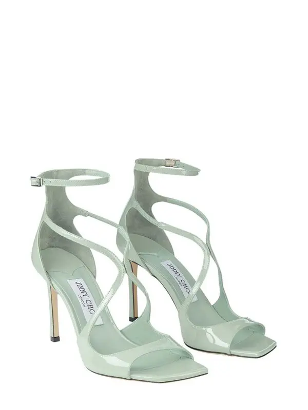 JIMMY CHOO Azia 95mm Square-toe Sandals