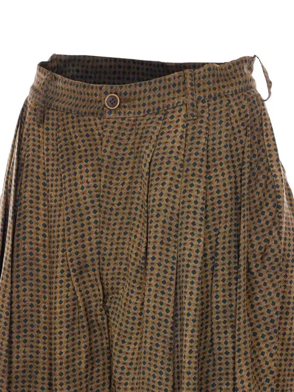 UMA WANG Priya Geometric Pattern Trousers