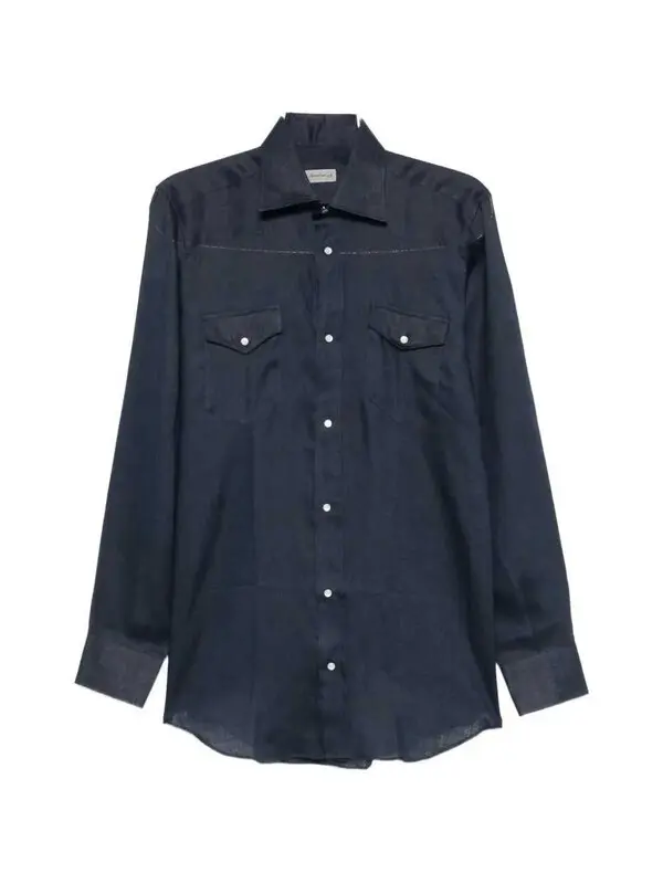 SARTORIO NAPOLI Linen Shirt - Blue