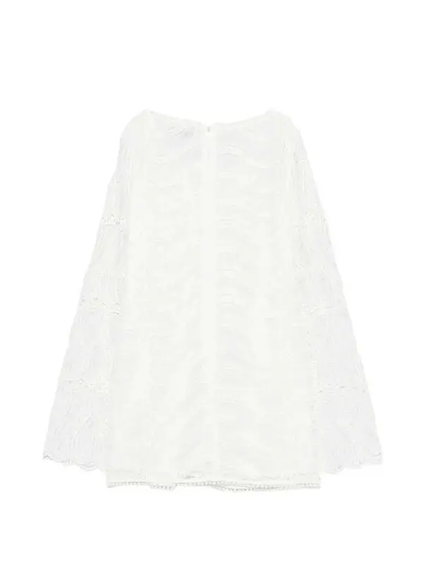 Raquel Diniz Maty V-neck Dress With Wavy Lace