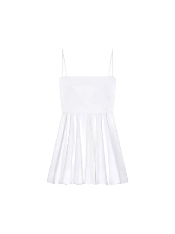 Givenchy Poplin Mini Dress With Slit - White