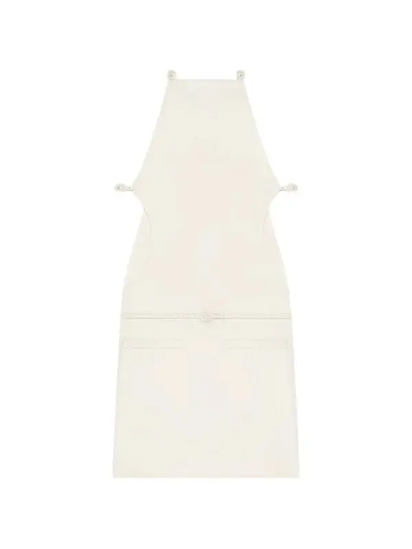 COURREGES Short Dress With Belt - White