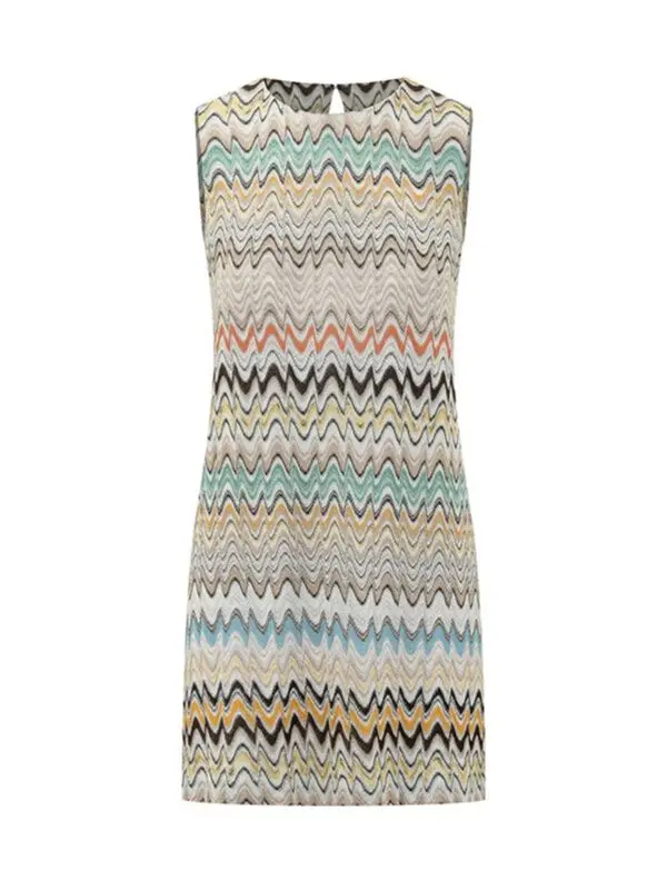 Missoni Zigzag Knit Sleeveless Dress - Multi