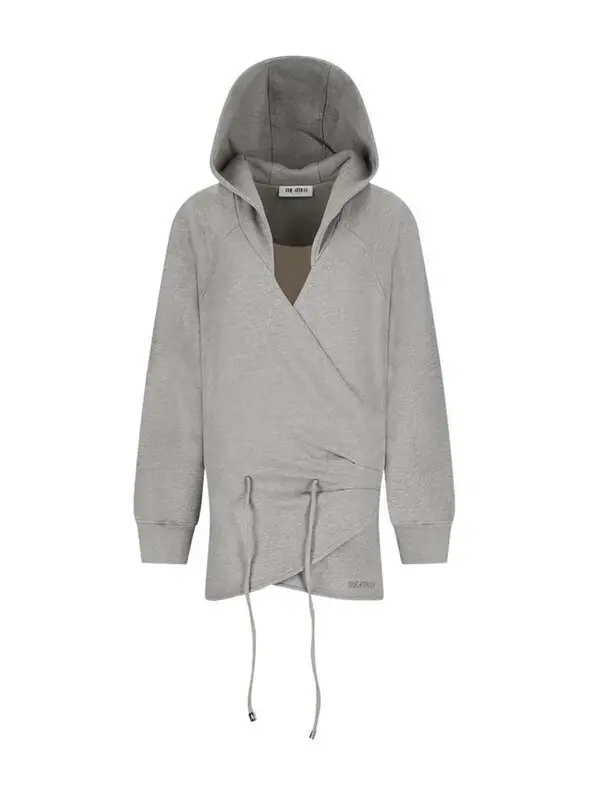 Attico American Fleece Mini Dress - Grey