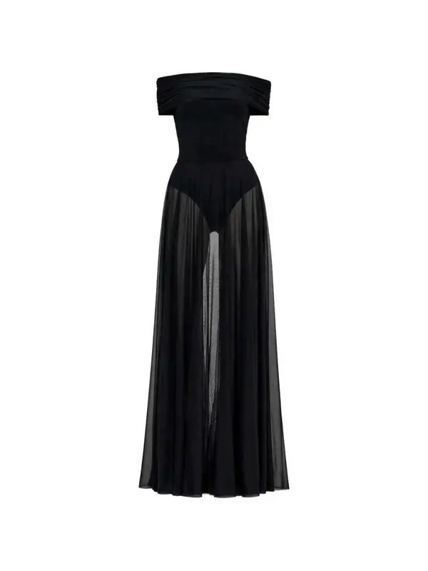 Norma Kamali Off-the-shoulder Maxi Dress