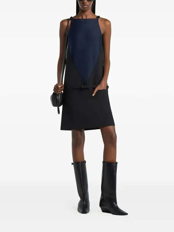 COURREGES Mini Dress With Buckle Detail