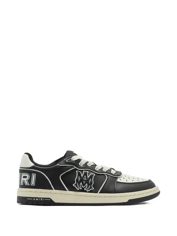 Amiri Newport Leather Sneakers - Black