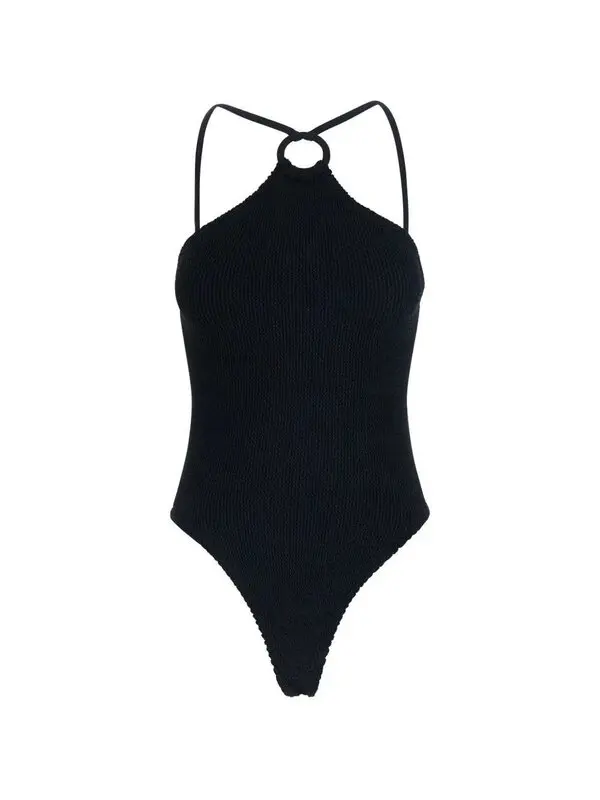 Hunza G Costume Da Bagno Jasmine Con Effetto Stropicciato - Black