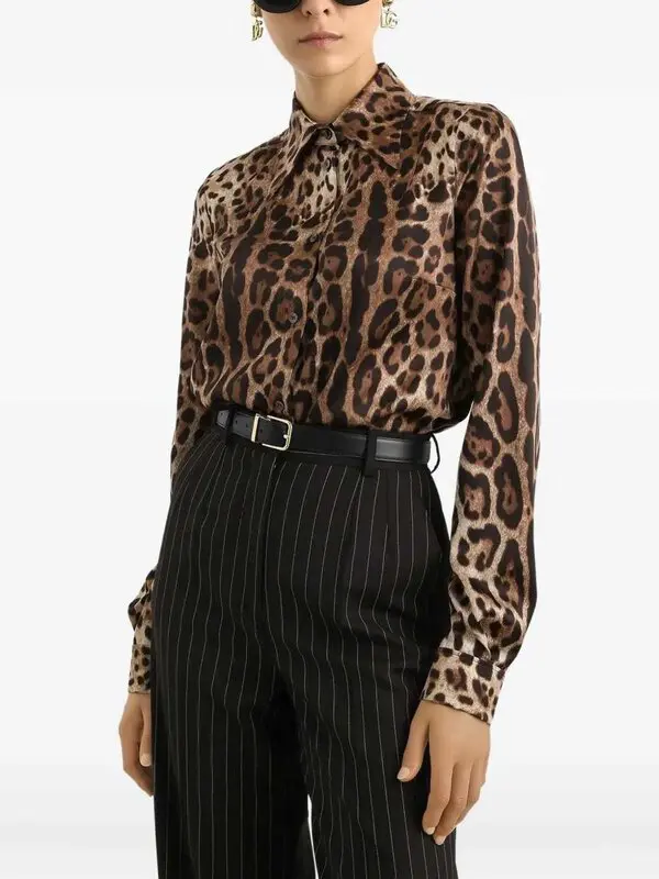 Dolce & Gabbana Leopard Print Shirt