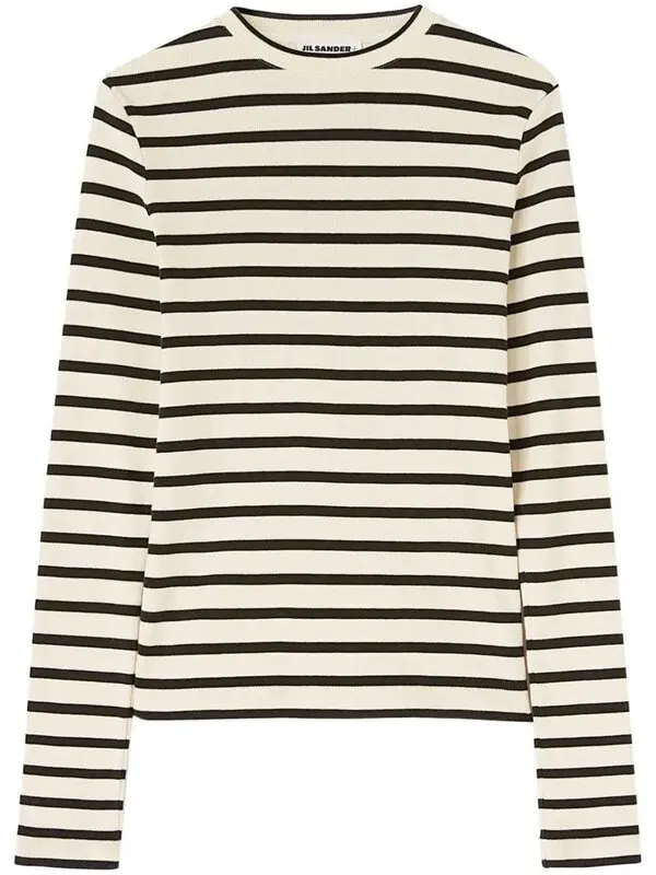 JIL SANDER Striped Cotton T-shirt - Multi
