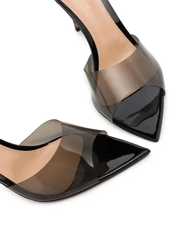 GIANVITO ROSSI Elle 85mm Mule With Clear Strap