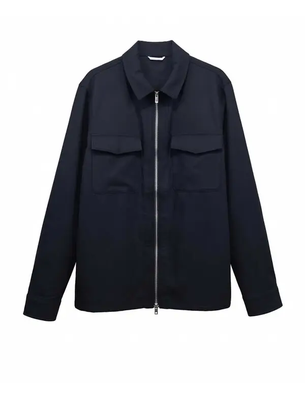 Marco Pescarolo Givenchy Zip-up Shirt Jacket - Blue