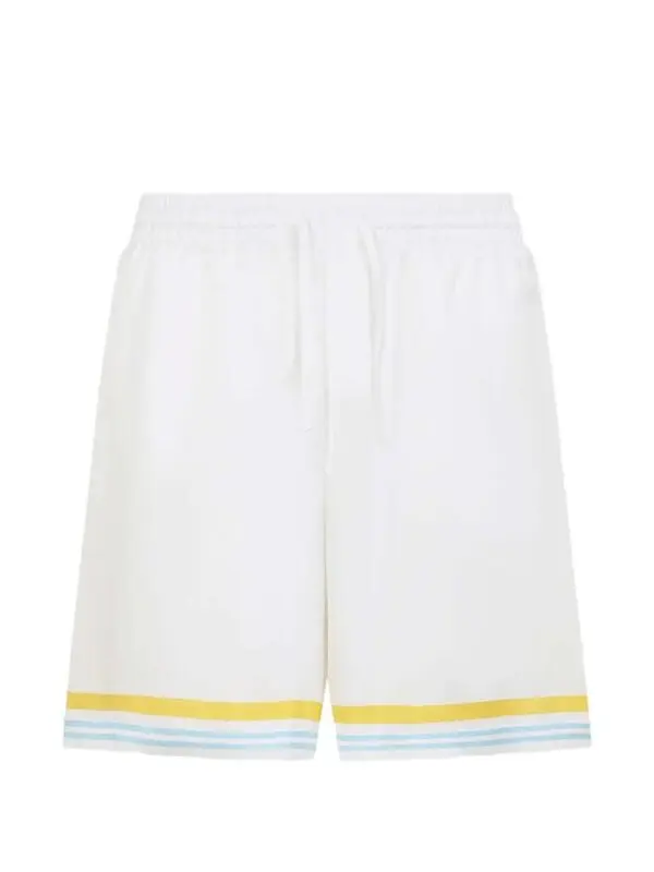 Casablanca Silk Shorts - White