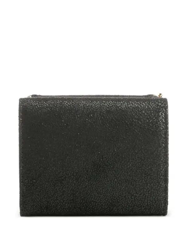 Stella McCartney Falabella Tri-fold Wallet With Chain Trim - Black