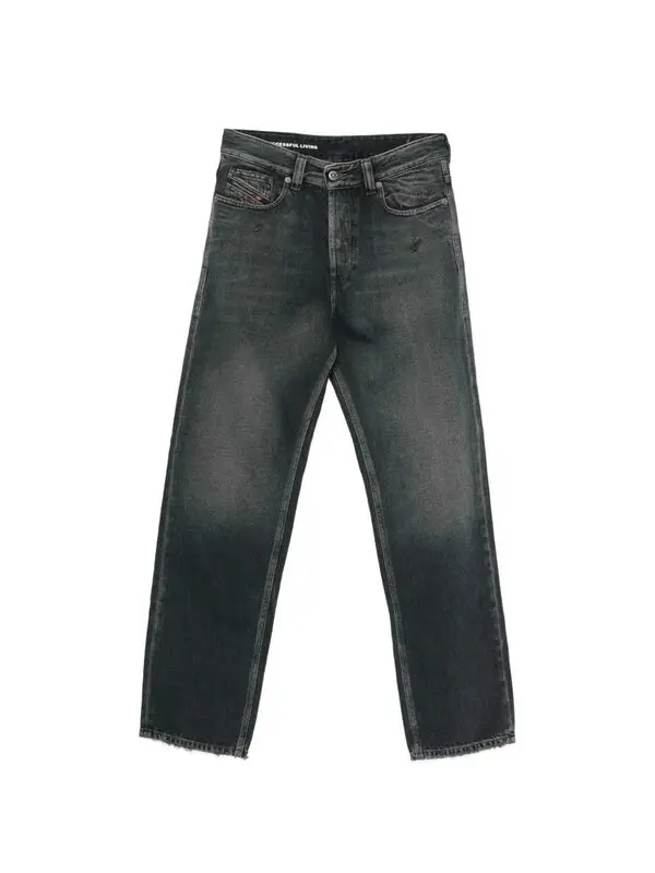 DIESEL® 1988 D-ark Distressed Straight-leg Jeans - Blue