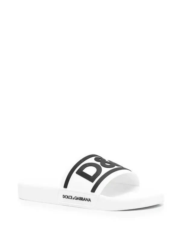 Dolce & Gabbana Rubber Slide Sandals