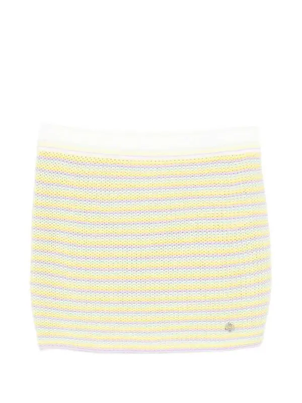 Casablanca Striped Bourgeois-style Miniskirt - Multi