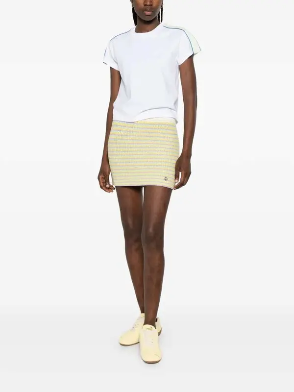 Casablanca Striped Bourgeois-style Miniskirt - Multi