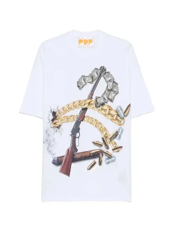 Casablanca Graphic Print T-shirt - White
