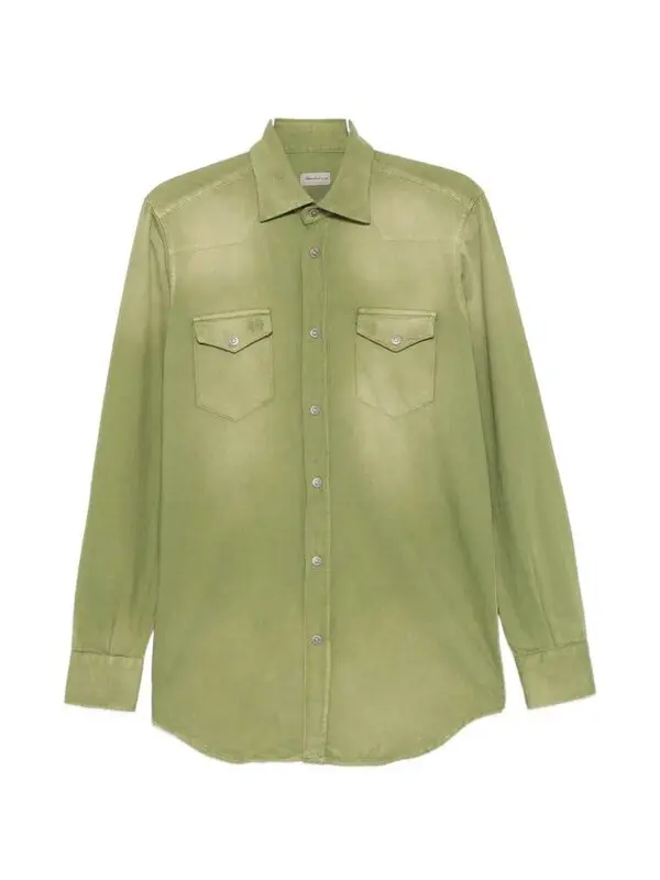 SARTORIO NAPOLI Texas Shirt With Pocket - Green