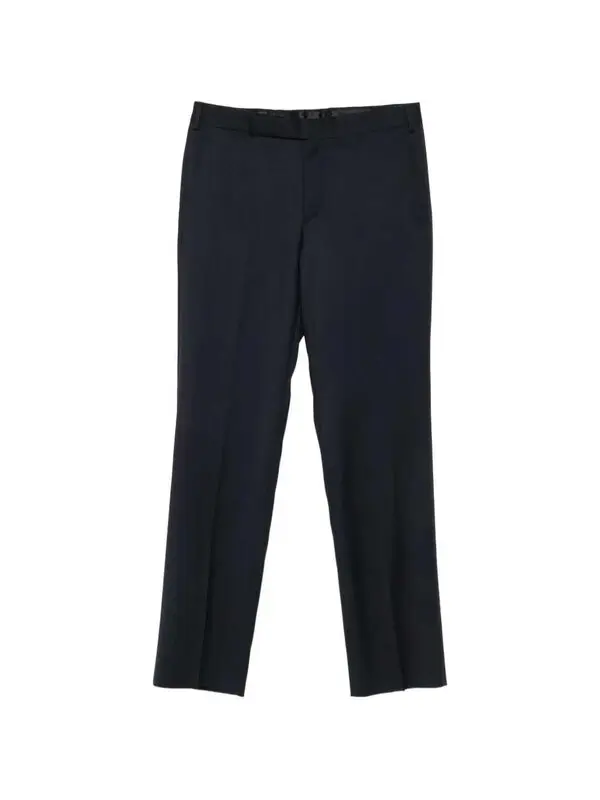 LARDINI Papalu Trousers With Pressed Crease - Blue