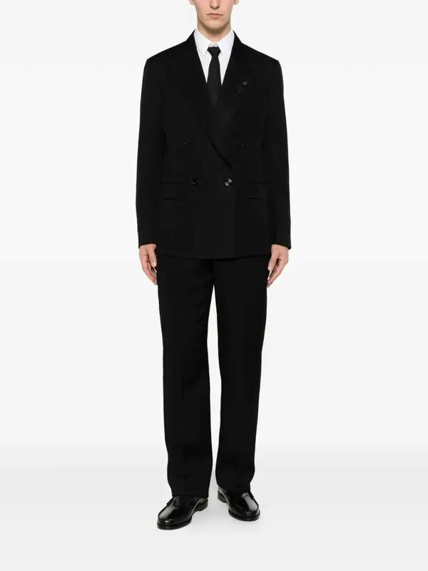 LARDINI Tailored Trousers With Pressed Crease