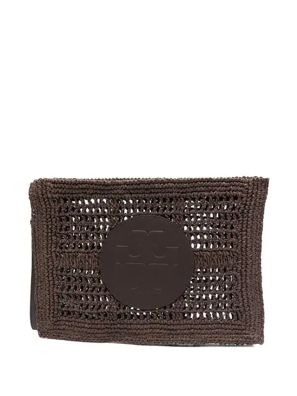 Tory Burch Ella Clutch With Logo