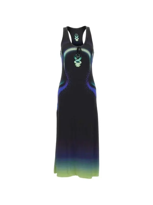 Casablanca Sporchid Slinky Midi Dress - Multi