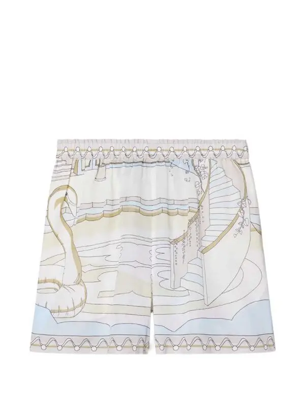 Tory Burch Printed Camp Shorts - Multi