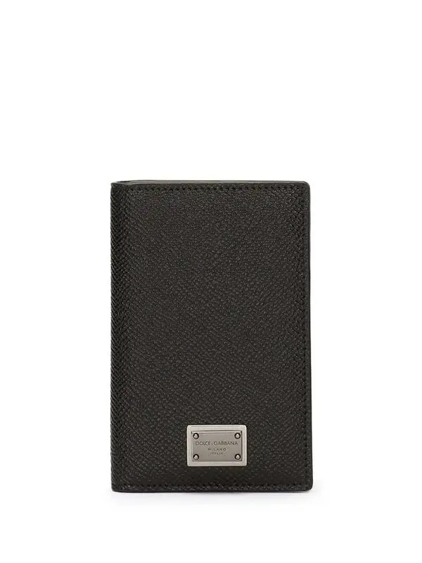 Dolce & Gabbana Dauphine Print Bi-fold Card Holder - Black